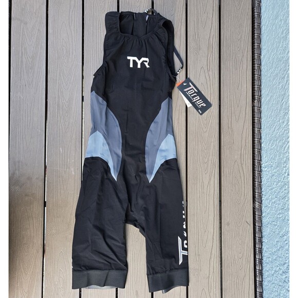TYR | Tops | Tyr Womens Small Black Torque Elite Zip Back Short Swim ...